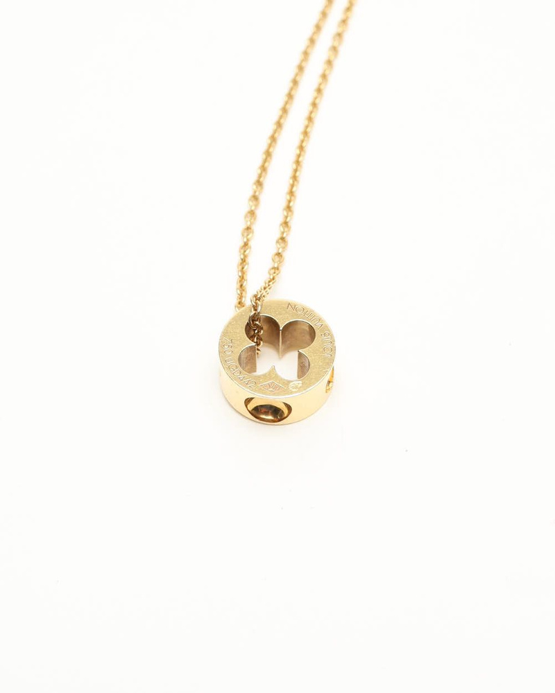 Vintage Louis Vuitton Pandantif Empreinte Yellow Gold Necklace - A ...