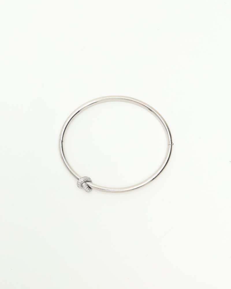 Vintage Engelbert The Legacy Knot Bangle with Diamonds - A Retro Tale