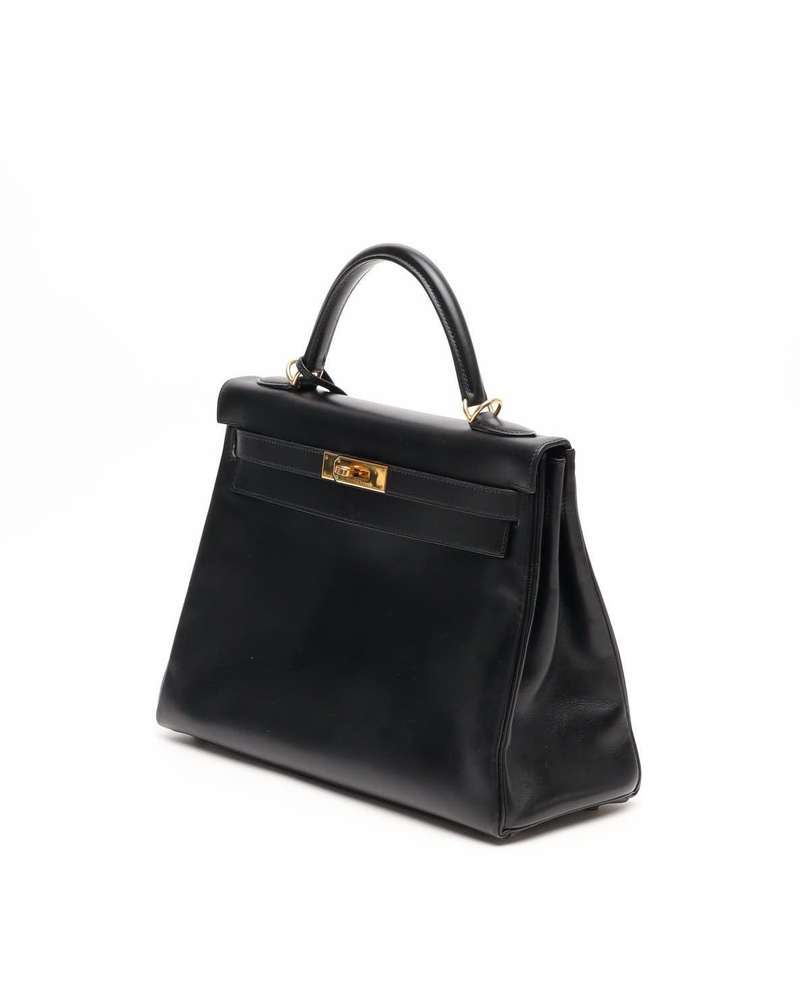 Vintage Hermès Kelly Retourne 32 Box Bag - A Retro Tale