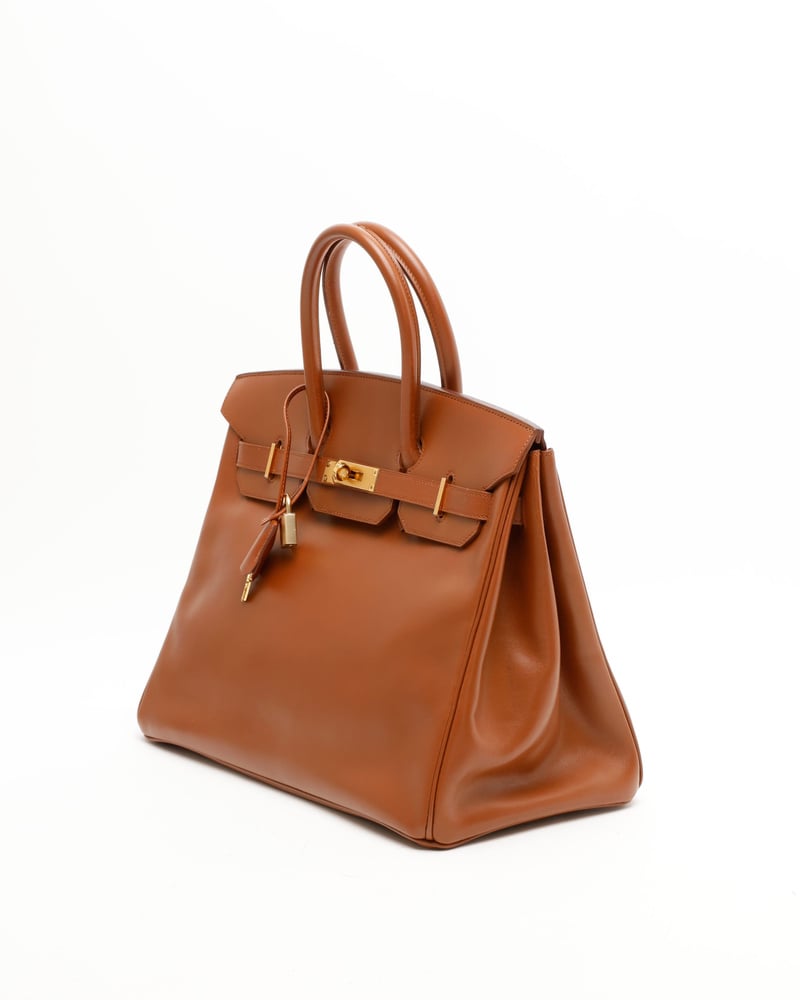 Vintage Hermès Birkin 35 Box Bag - A Retro Tale