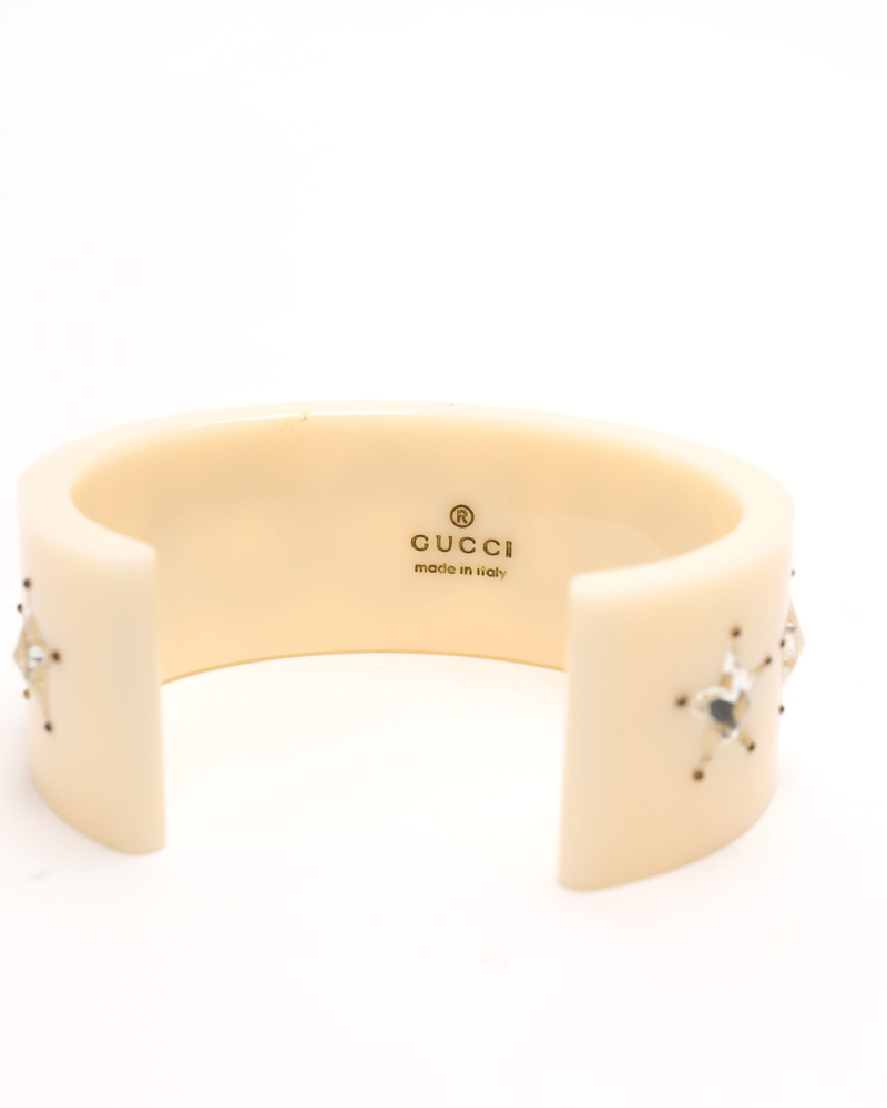 Vintage Gucci Rhinestone Resin Bracelet - A Retro Tale
