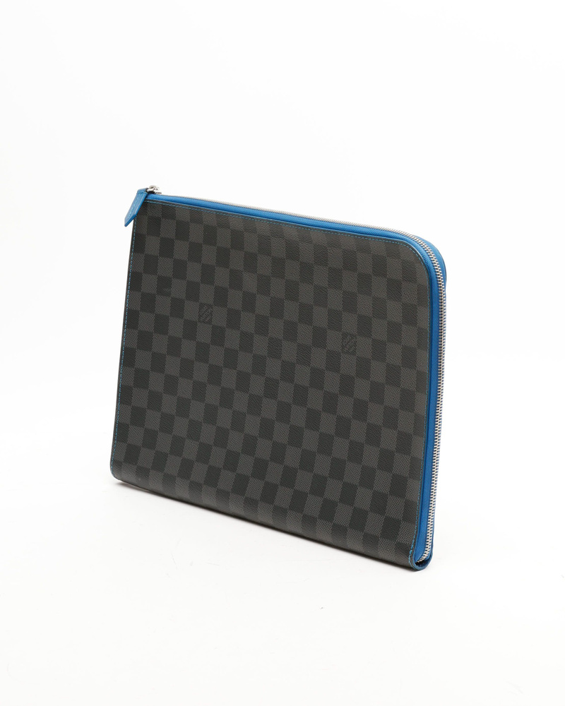 Vintage Louis Vuitton Damier Graphite Computer Case - A Retro Tale