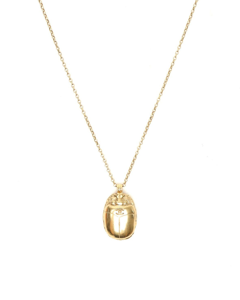 Discount Chanel Chanel Beetle Necklace 🥩 Vintage Chanel Scarab Necklace ...