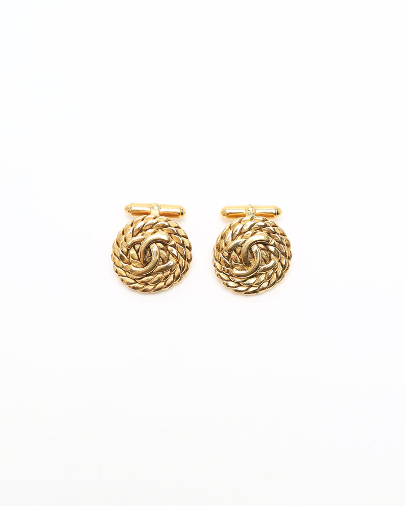 Vintage Chanel Coco Mark Cufflinks - A Retro Tale