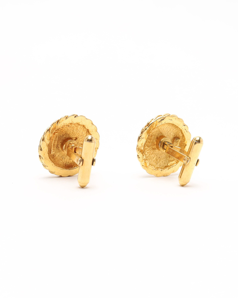 Vintage Chanel Coco Mark Cufflinks - A Retro Tale