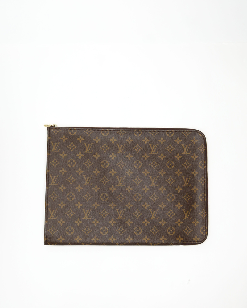 Vintage Louis Vuitton Monogram 17-Inch Laptop Case - A Retro Tale
