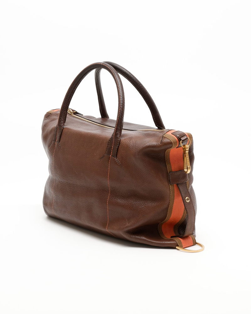 Vintage Loewe Logo Boston Bag - A Retro Tale