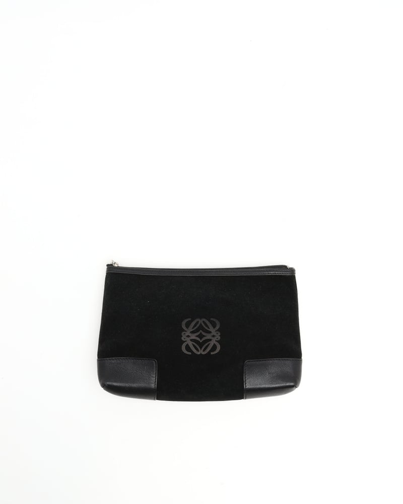 Vintage Loewe Anagram Pouch Black - A Retro Tale - 835-23370