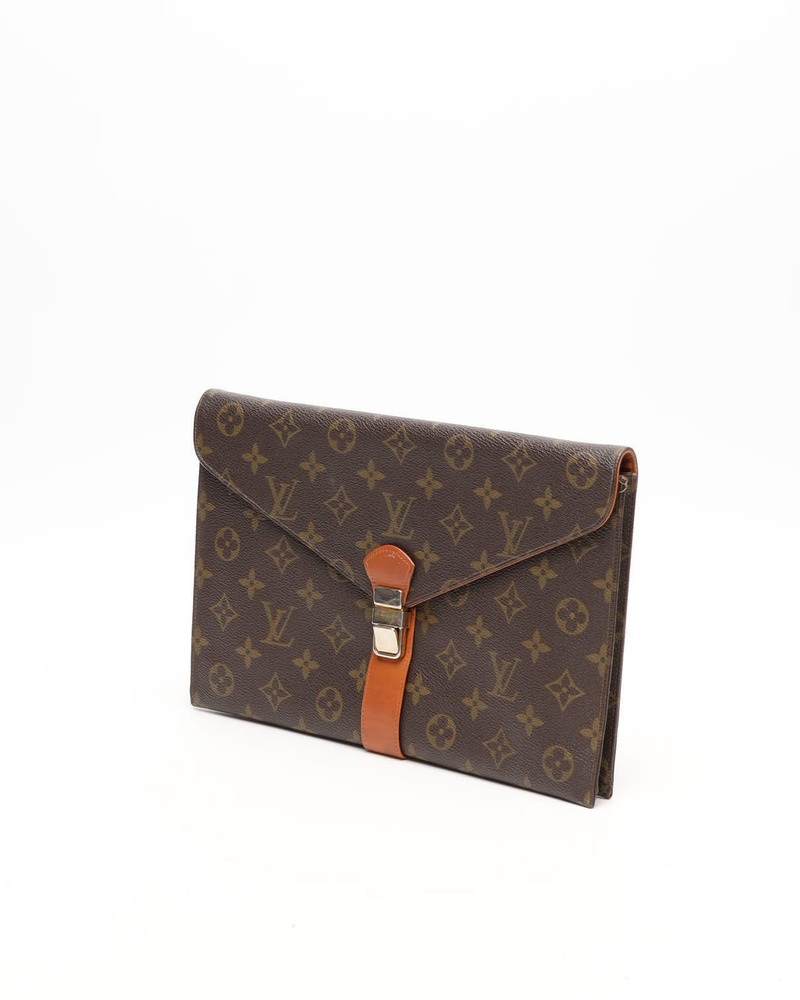Vintage Louis Vuitton Monogram Envelope Clutch - A Retro Tale