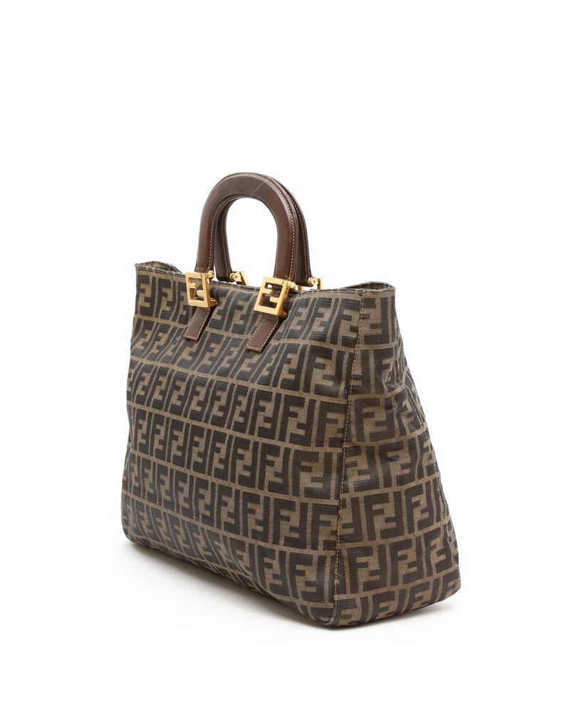 Vintage Fendi Zucca Tote Bag Large - A Retro Tale - 840-20075