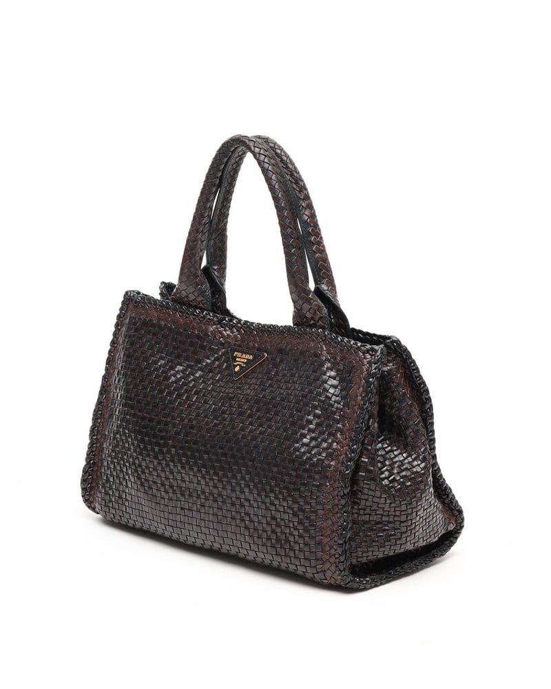 Vintage Prada Woven Madras Bag - K251022110176