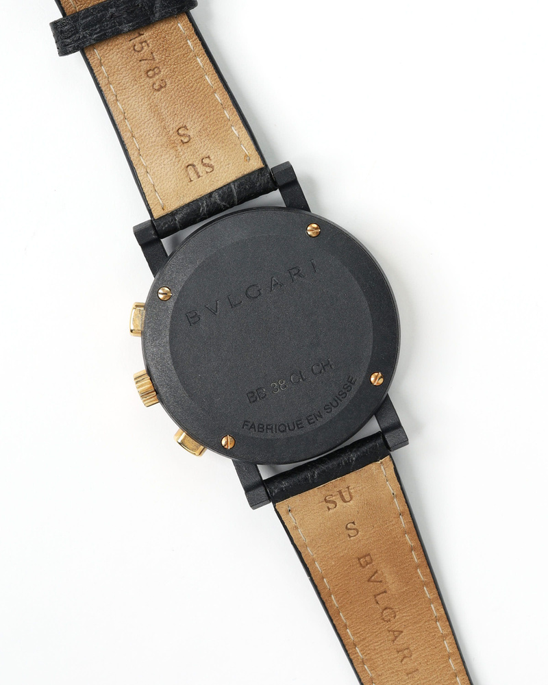 Vintage Bvlgari Bulgari Bulgari Carbon Gold 38mm - A Retro Tale - WZ571553