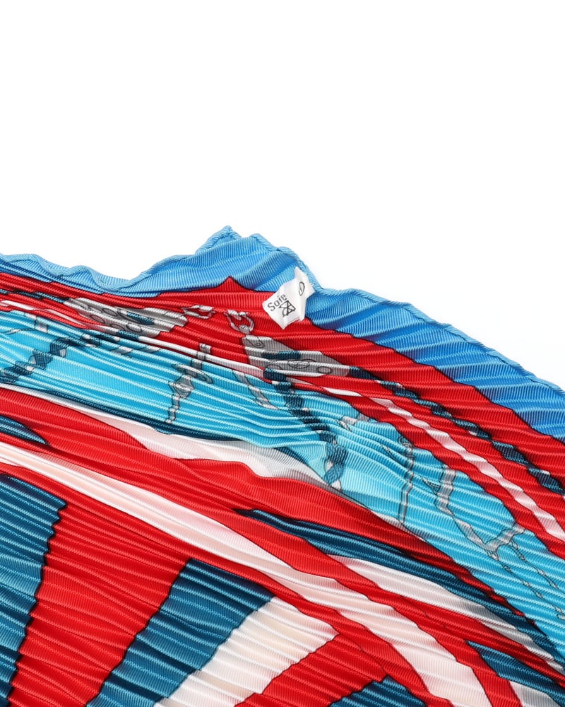 Vintage Hermès 140 Pleated Silk Scarf - A3938866