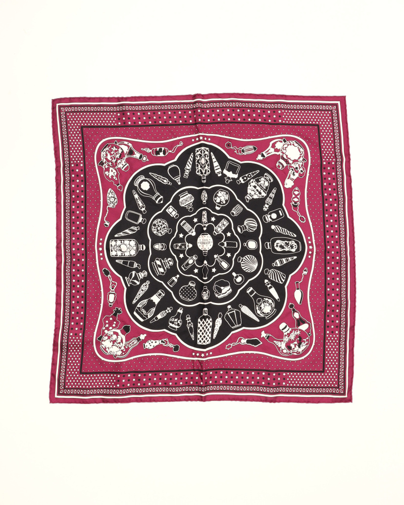 Vintage Hermès 55 Le Rodeo des Fruits bandana Silk Scarf - A3959203