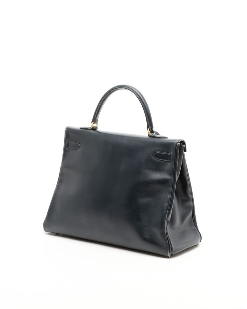 Vintage Hermès Kelly 35 Box Retourne Bag - 841-41431