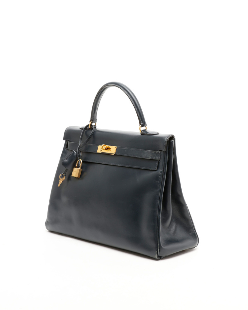 Vintage Hermès Kelly 35 Box Retourne Bag - 841-41431
