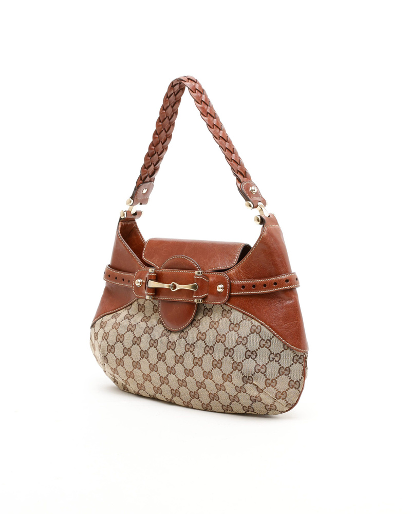 Vintage Gucci GG Horsebit Shoulder Bag - WZ570132