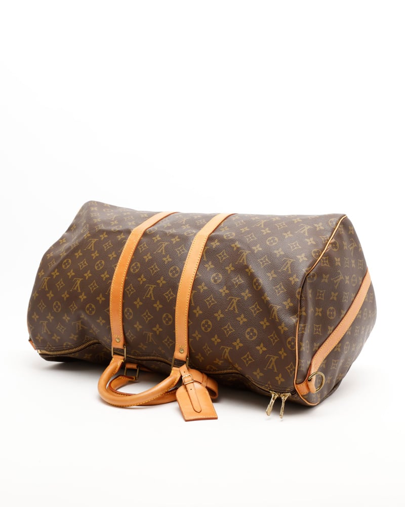Vintage Louis Vuitton Monogram Keepall Bandoulière 55 Weekend Bag ...