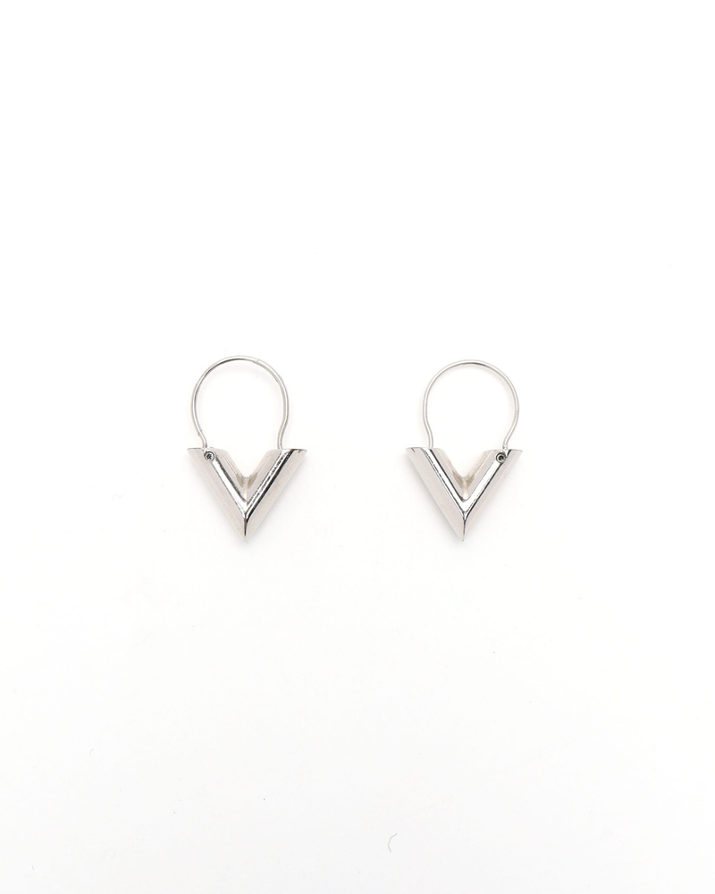 Vintage Louis Vuitton Essential V Hoop Earrings - 843-31339