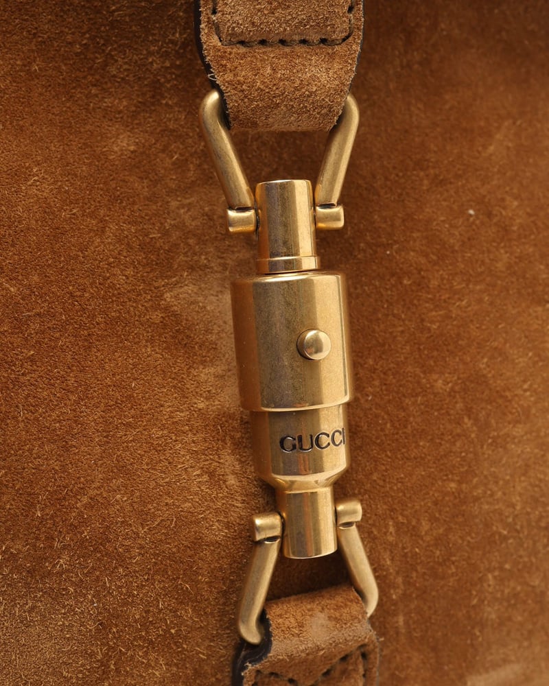 Vintage Gucci New Jackie Soft Suede Bucket Bag - 843-37140