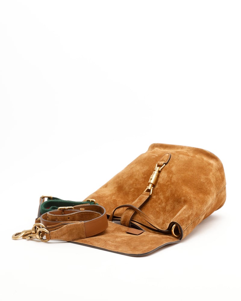 Vintage Gucci New Jackie Soft Suede Bucket Bag - 843-37140