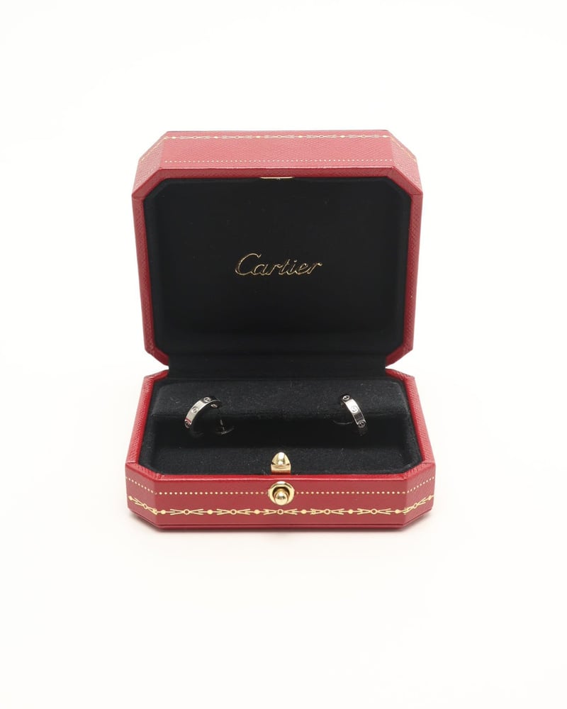 Vintage Cartier LOVE Hoop Earrings, Small Model - SB001596