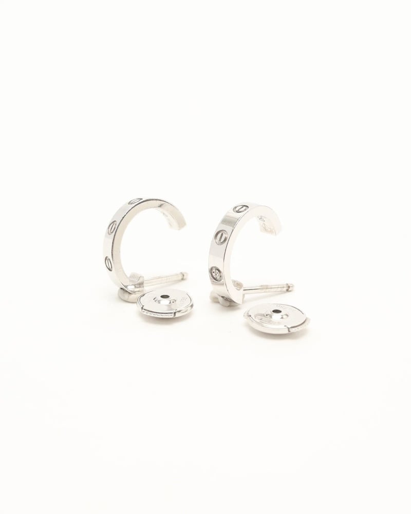 Vintage Cartier LOVE Hoop Earrings, Small Model - SB001596