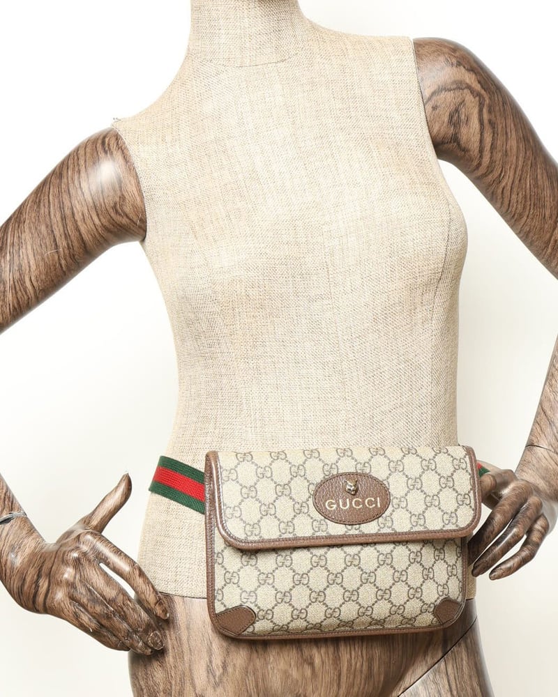 Vintage Gucci GG Supreme Ophidia Neo Vintage Belt Bag - 840-38336