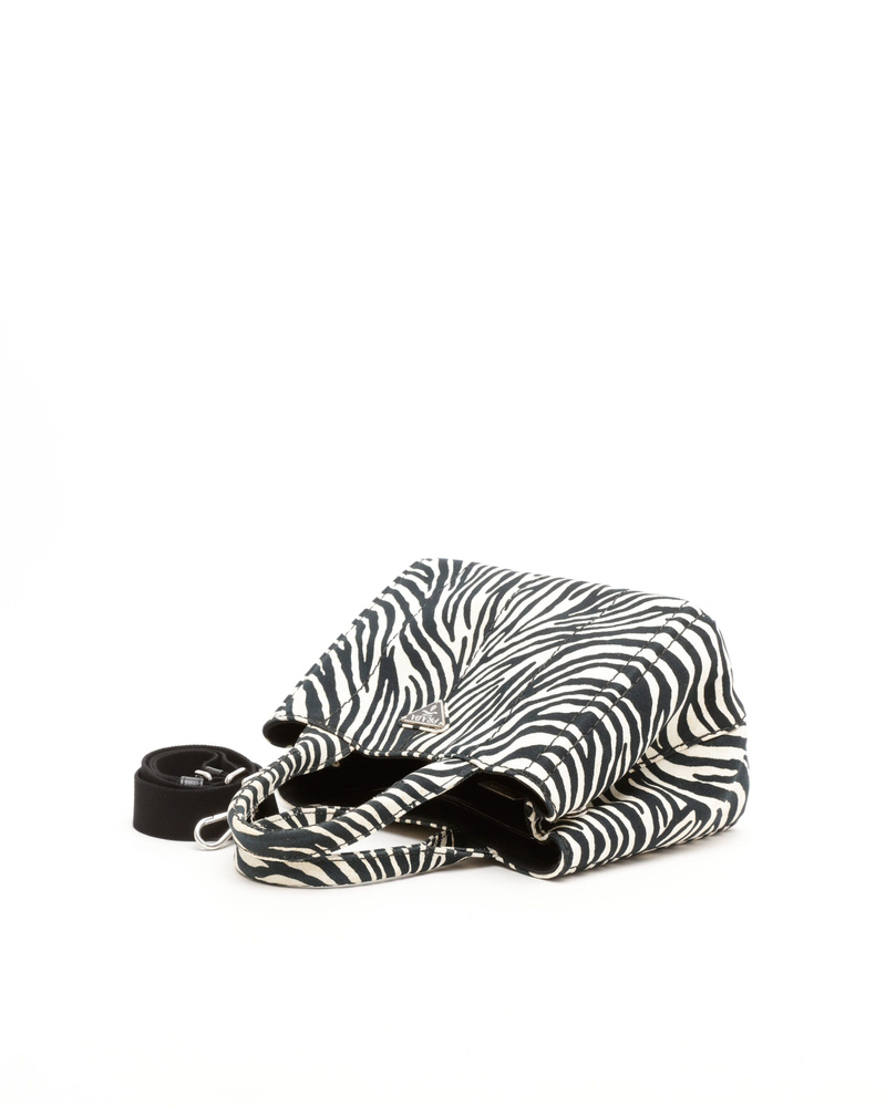 Vintage Prada Zebra Canapa Tote Bag - 2250006744974