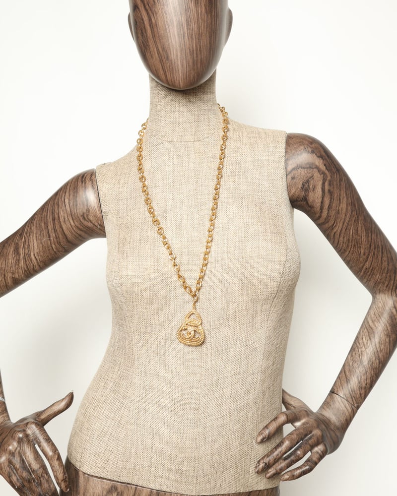 Vintage Chanel Coco Mark Necklace - 839-34222