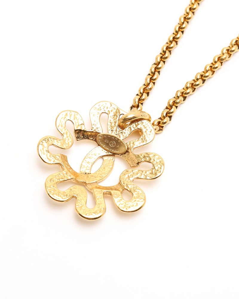 Vintage Chanel Coco Mark Flower Necklace - 845-46087