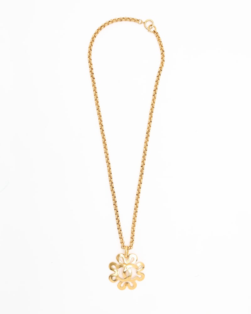 Vintage Chanel Coco Mark Flower Necklace - 845-46087