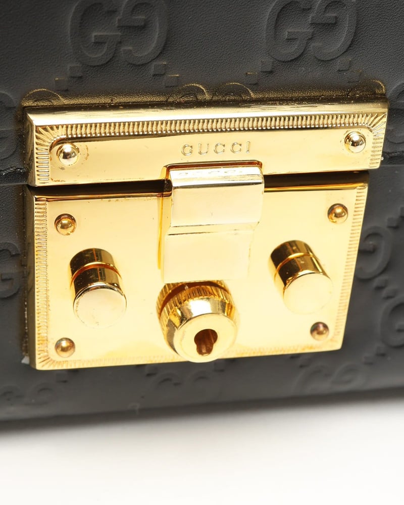 Vintage Gucci Small Guccissima Padlock Bag - 2250007018036
