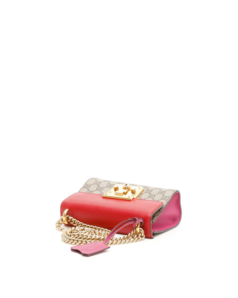 Vintage Gucci Small GG Supreme Padlock Shoulder Bag - 847-25210