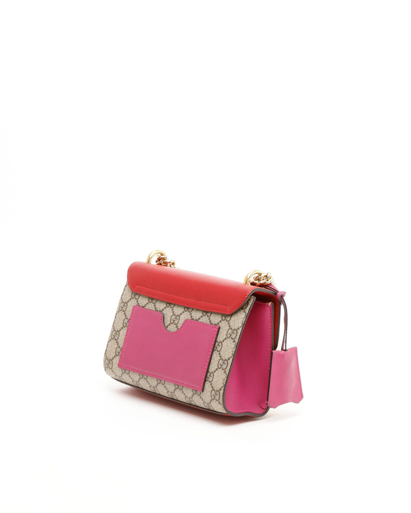 Vintage Gucci Small GG Supreme Padlock Shoulder Bag - 847-25210