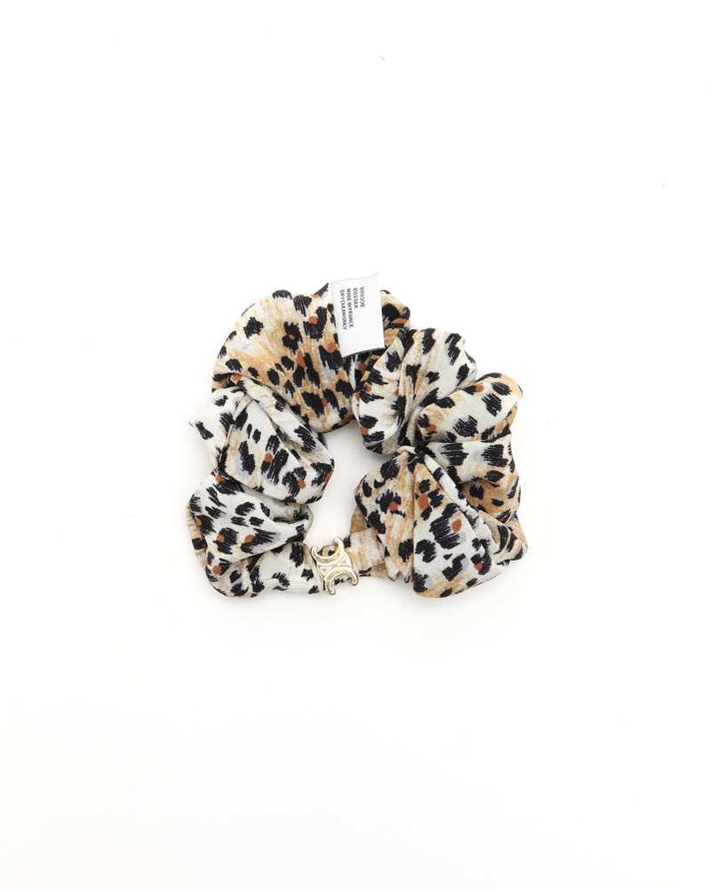 Vintage Céline Triomphe Silk Scrunchie - A4039285