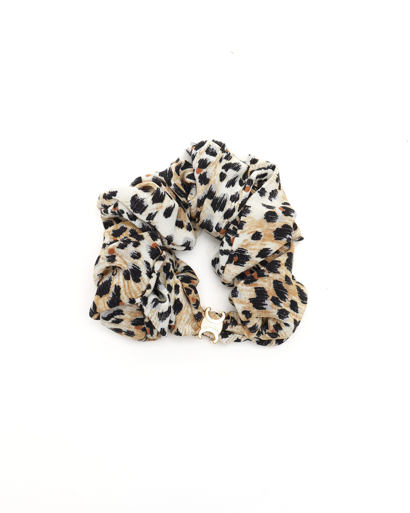 Vintage Céline Triomphe Silk Scrunchie - A4039285