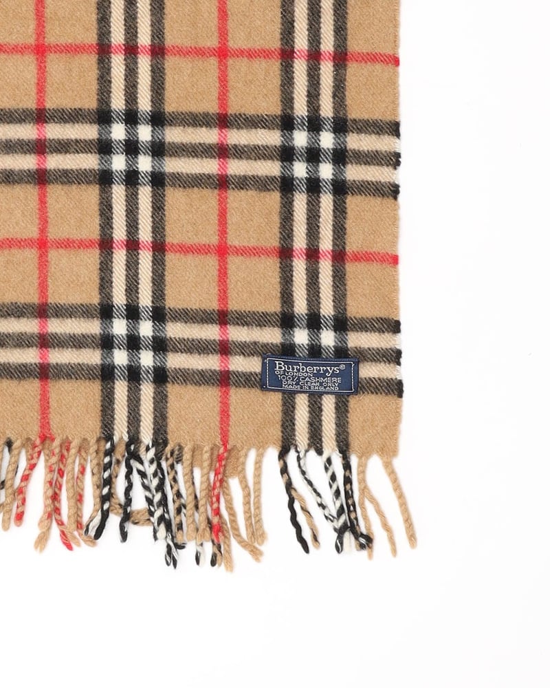 Vintage Burberry Nova Check Kaschmirschal - A Retro Tale