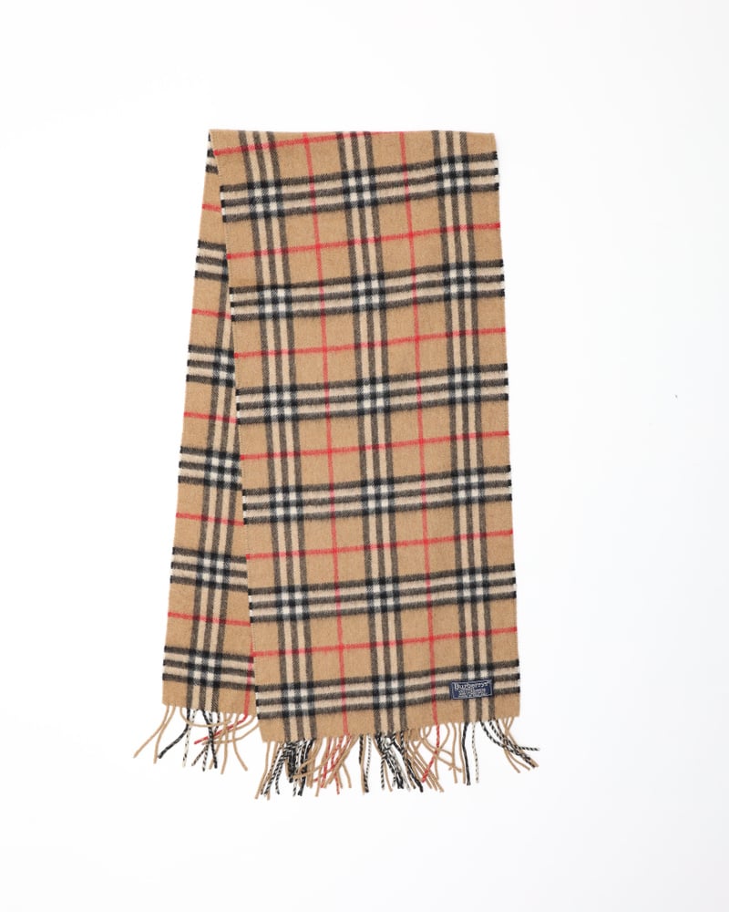 Vintage Burberry Nova Check Cashmere Scarf - WZ596704