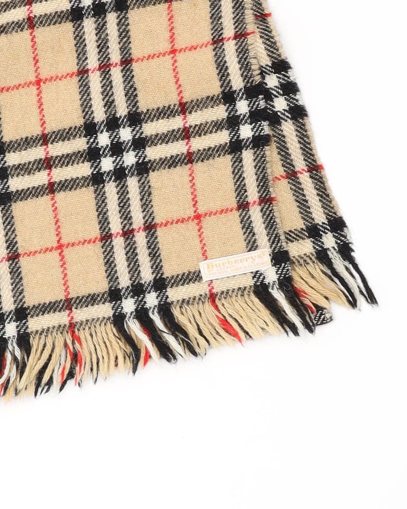 Vintage Burberry Nova Check Wollschal - A Retro Tale