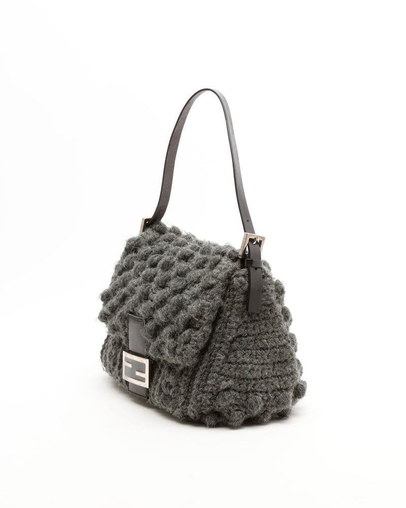 Vintage Fendi Tweed Mamma Bag - 847-38550