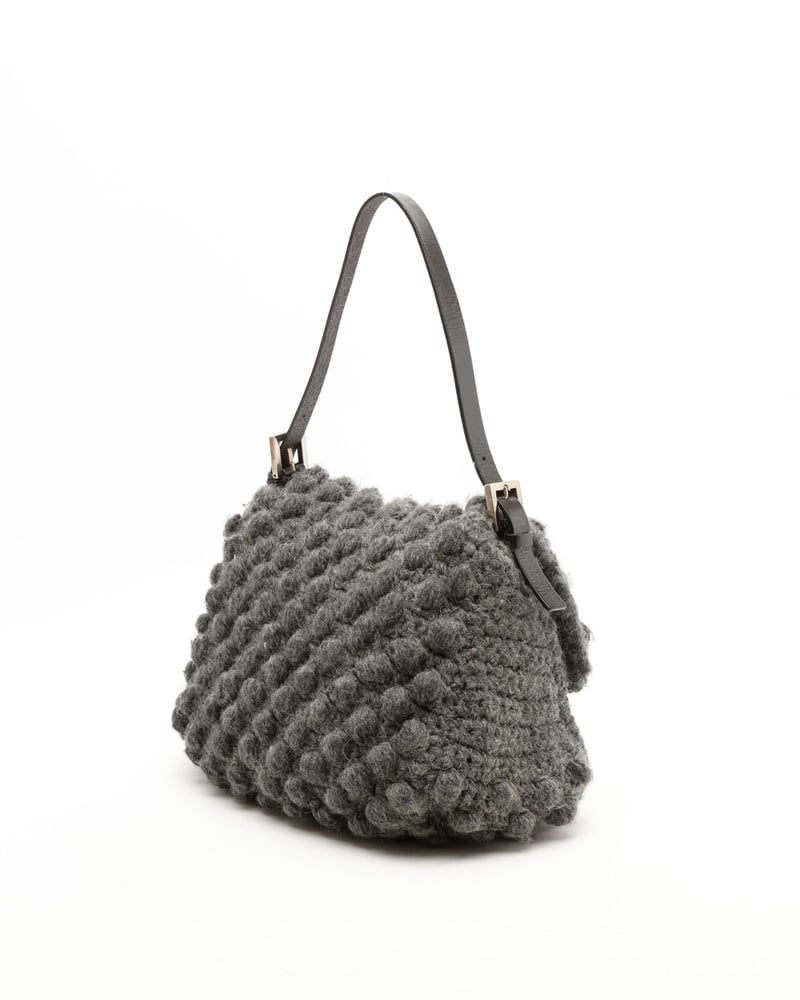 Vintage Fendi Tweed Mamma Bag - 847-38550