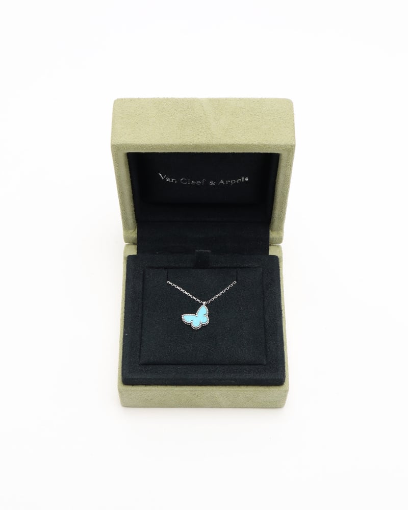 Vintage Van Cleef & Arpels Sweet Butterflies Turquoise Halsband - WZ601068