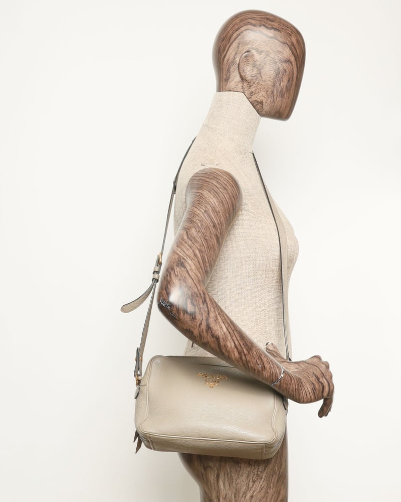 Vintage Prada Vitello Daino Camera Bag - 2250006856493