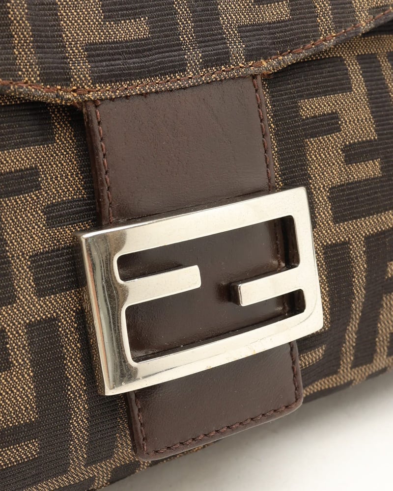 Vintage Fendi Zucca Baguette Bag - 2250007243520