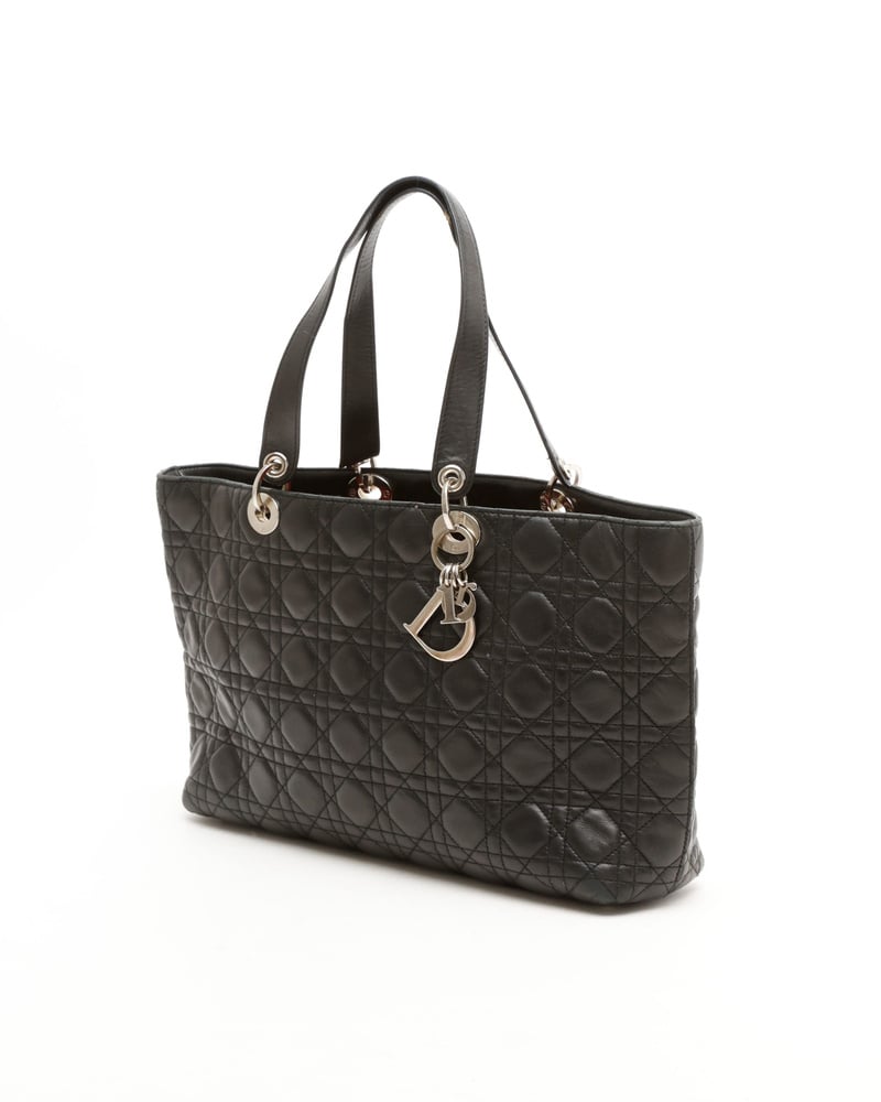 Vintage Christian Dior Cannage Lady Dior Tote Bag - 848-33531