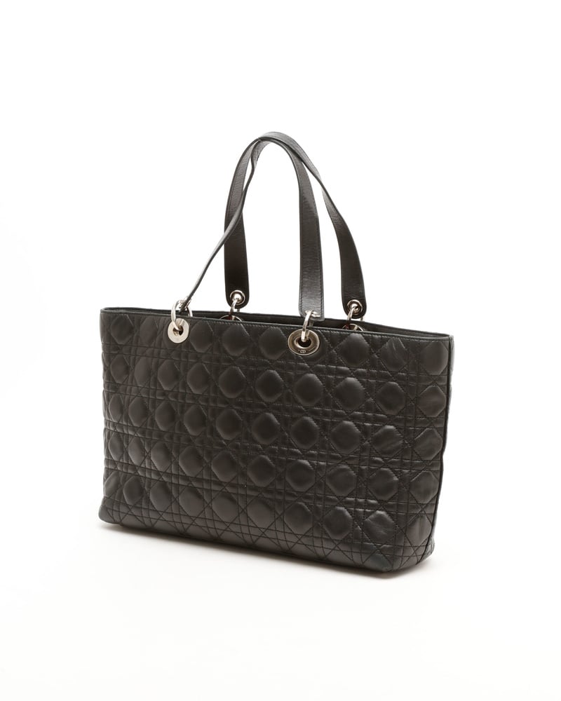 Vintage Christian Dior Cannage Lady Dior Tote Bag - 848-33531