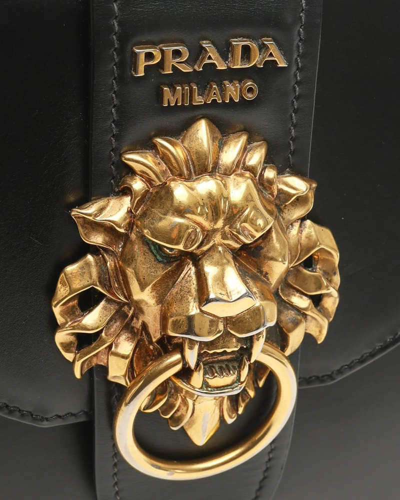 Vintage Prada Cahier Lion Head Limited Edition Bag - WZ599047