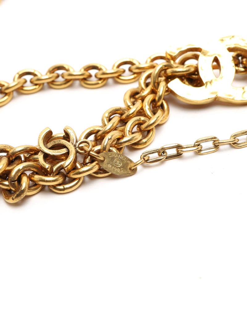 Vintage Chanel 3-Row Chain Belt - 847-33237