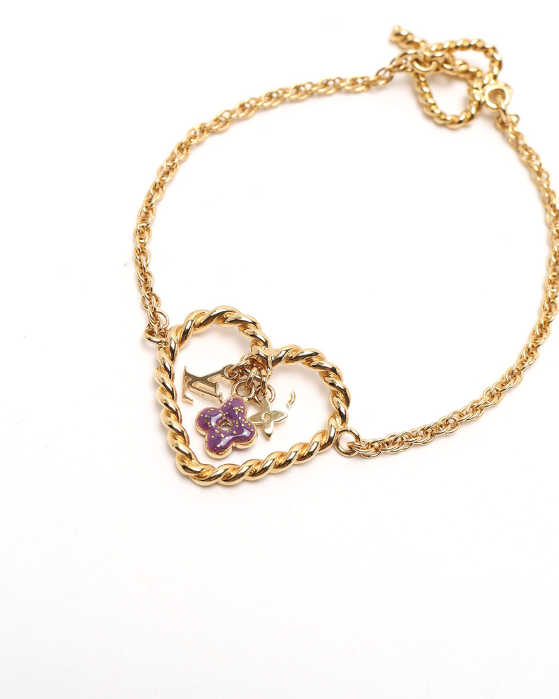Vintage Louis Vuitton Sweet Monogram In My Heart Bracelet - 847-41938